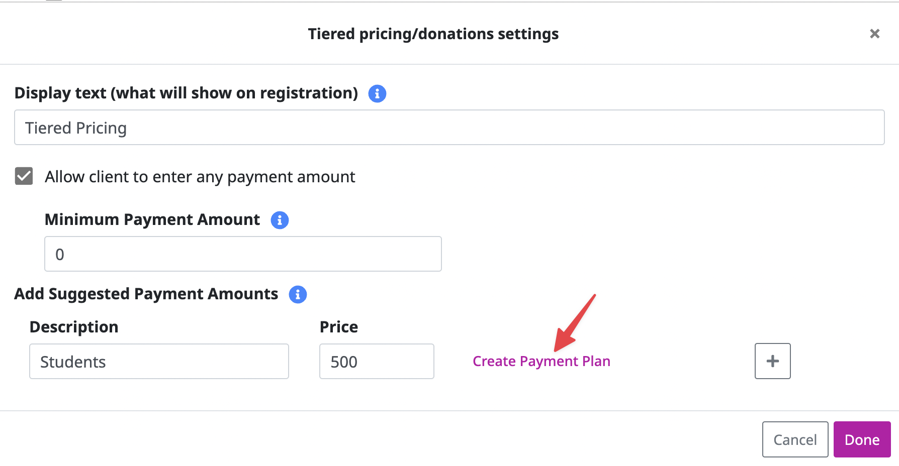 Payment Plans – OfferingTree Support
