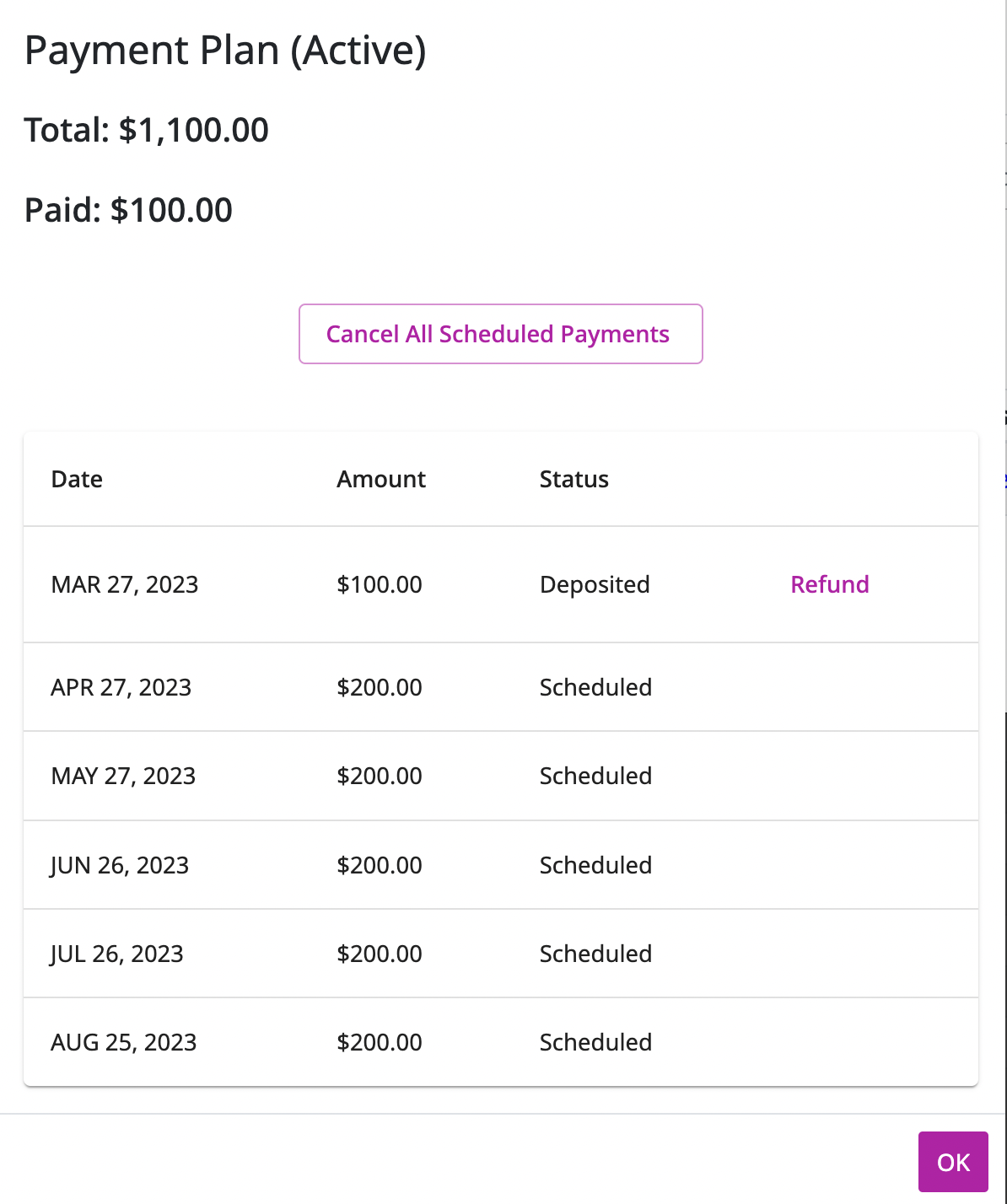 Payment Plans – OfferingTree Support