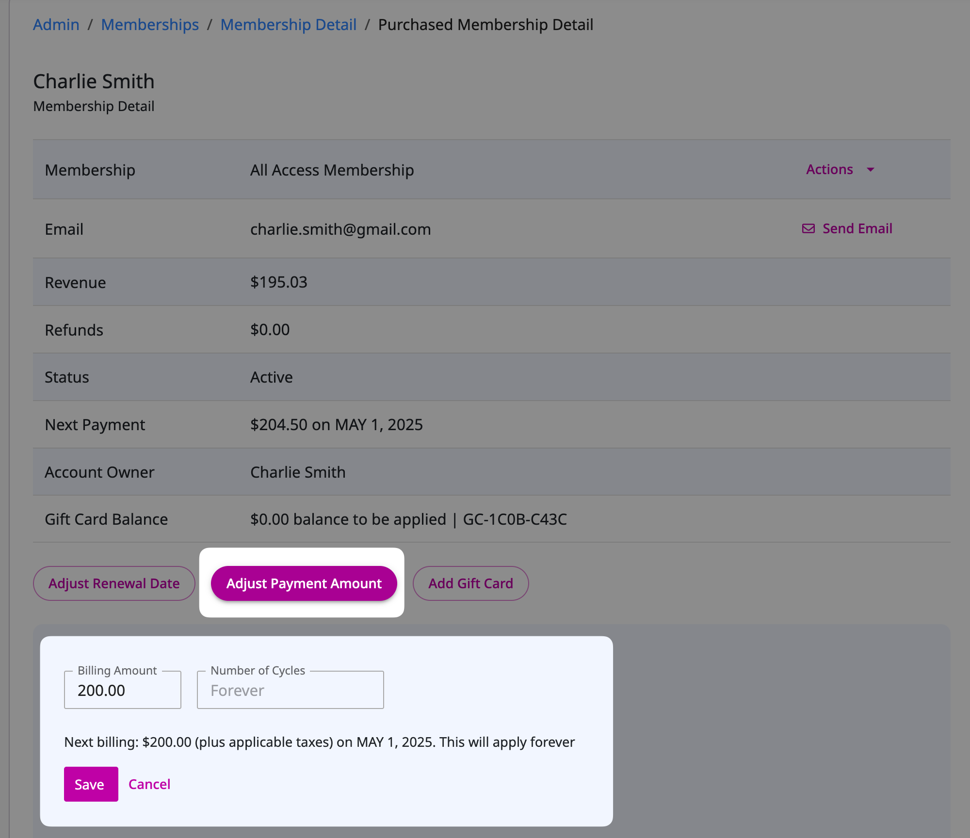 Can I change the price of a membership? – OfferingTree Support