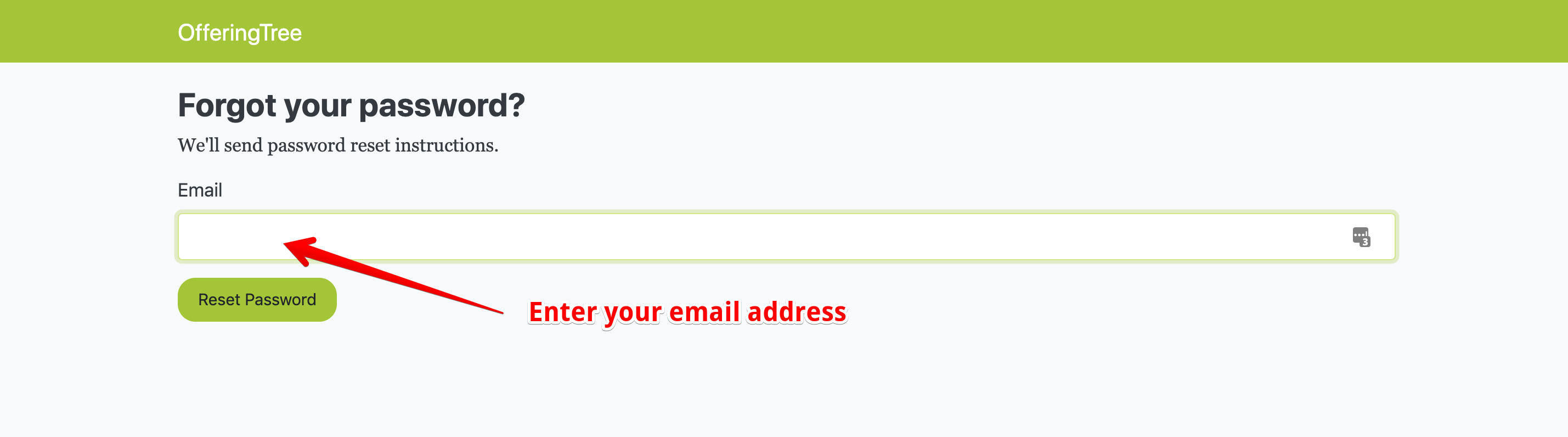 How to Reset Your Password – OfferingTree Support