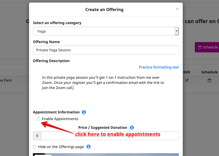 Online Appointments With OfferingTree – OfferingTree Support
