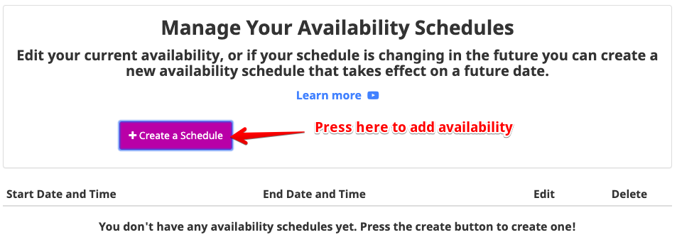 Appointment Based Bookings – OfferingTree Support