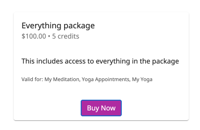 Purchase and Use a Package – OfferingTree Support