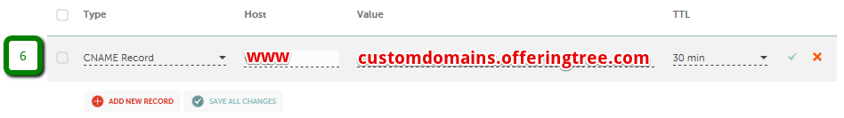 How to use your domain purchased from Namecheap on OfferingTree – OfferingTree Support