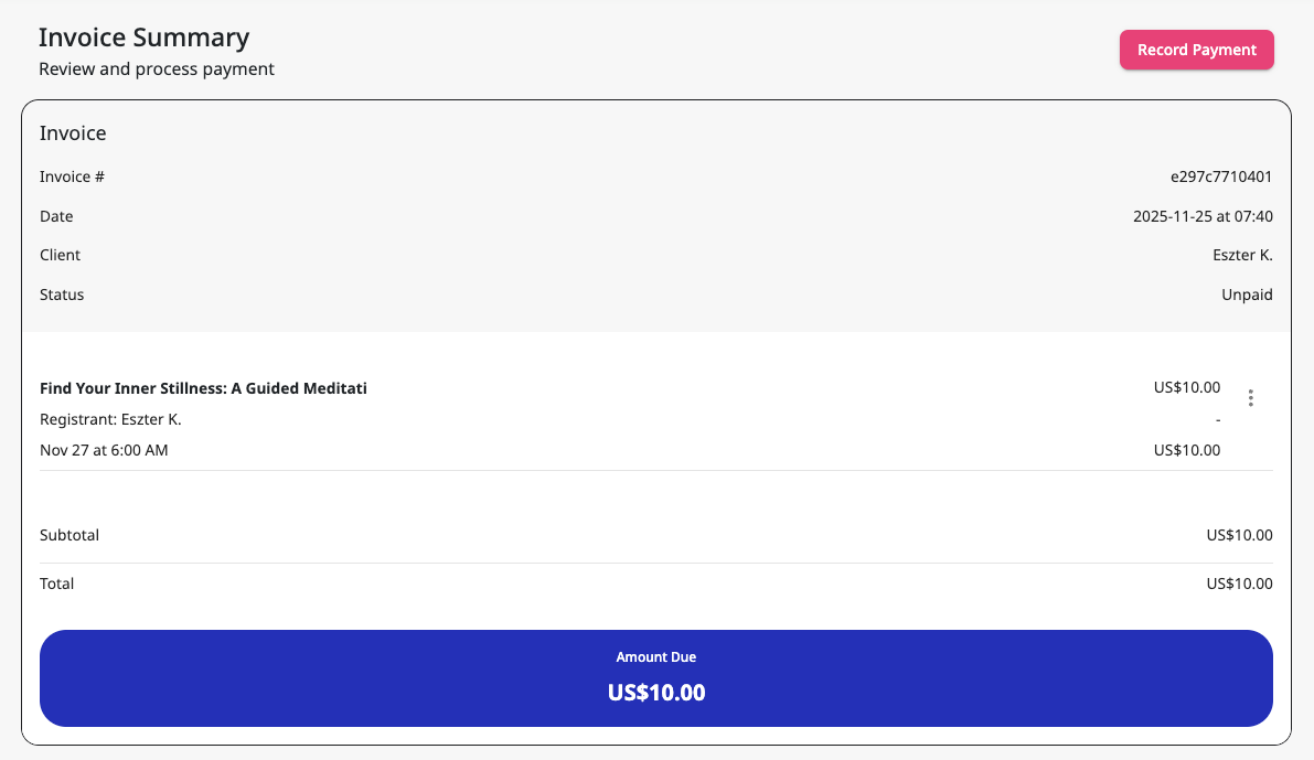 Build and Send Invoices – OfferingTree Support