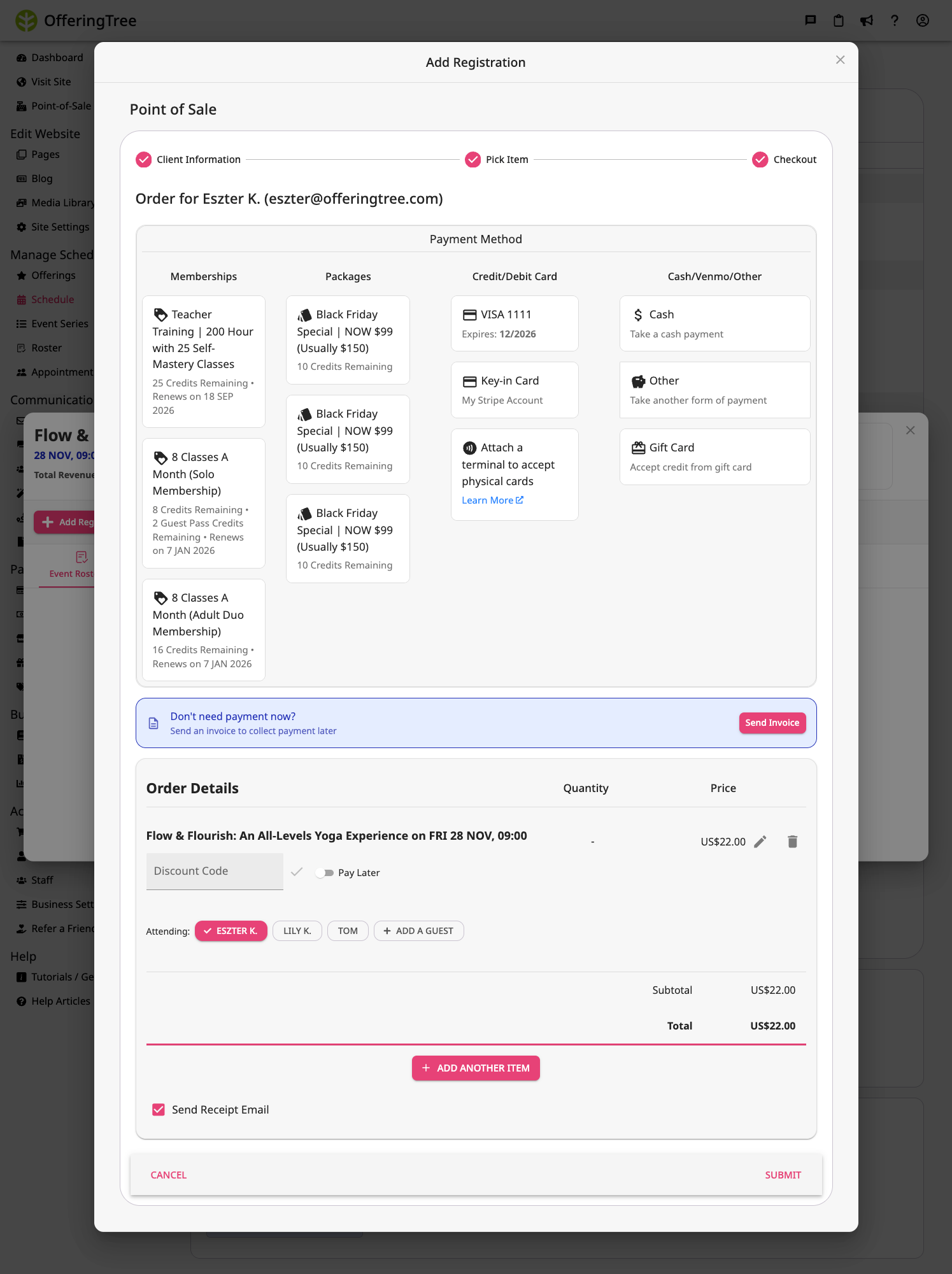 Build and Send Invoices – OfferingTree Support
