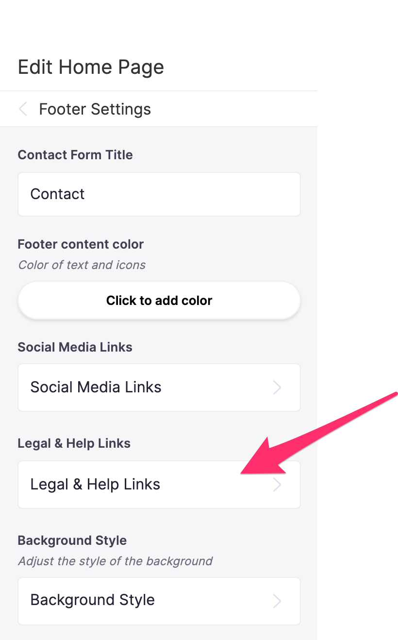 Add your own terms of service and privacy policy – OfferingTree Support